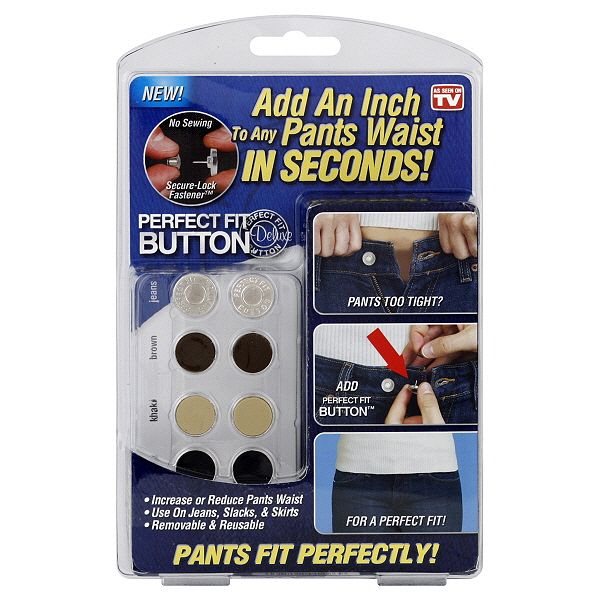 Perfect Fit Button for anyone. Adjustable Deluxe. Emergency and fast to ...